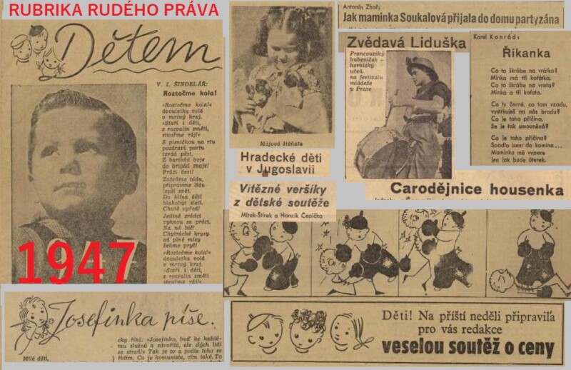 Rudé právo dětem – 1928, 1946, 1947, 1948 – STARÉ DĚTSKÉ ČASOPISY